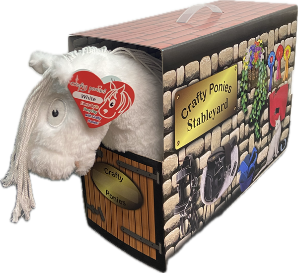 Crafty Ponies Soft Toy Pony WHITE – Crafty Ponies UK